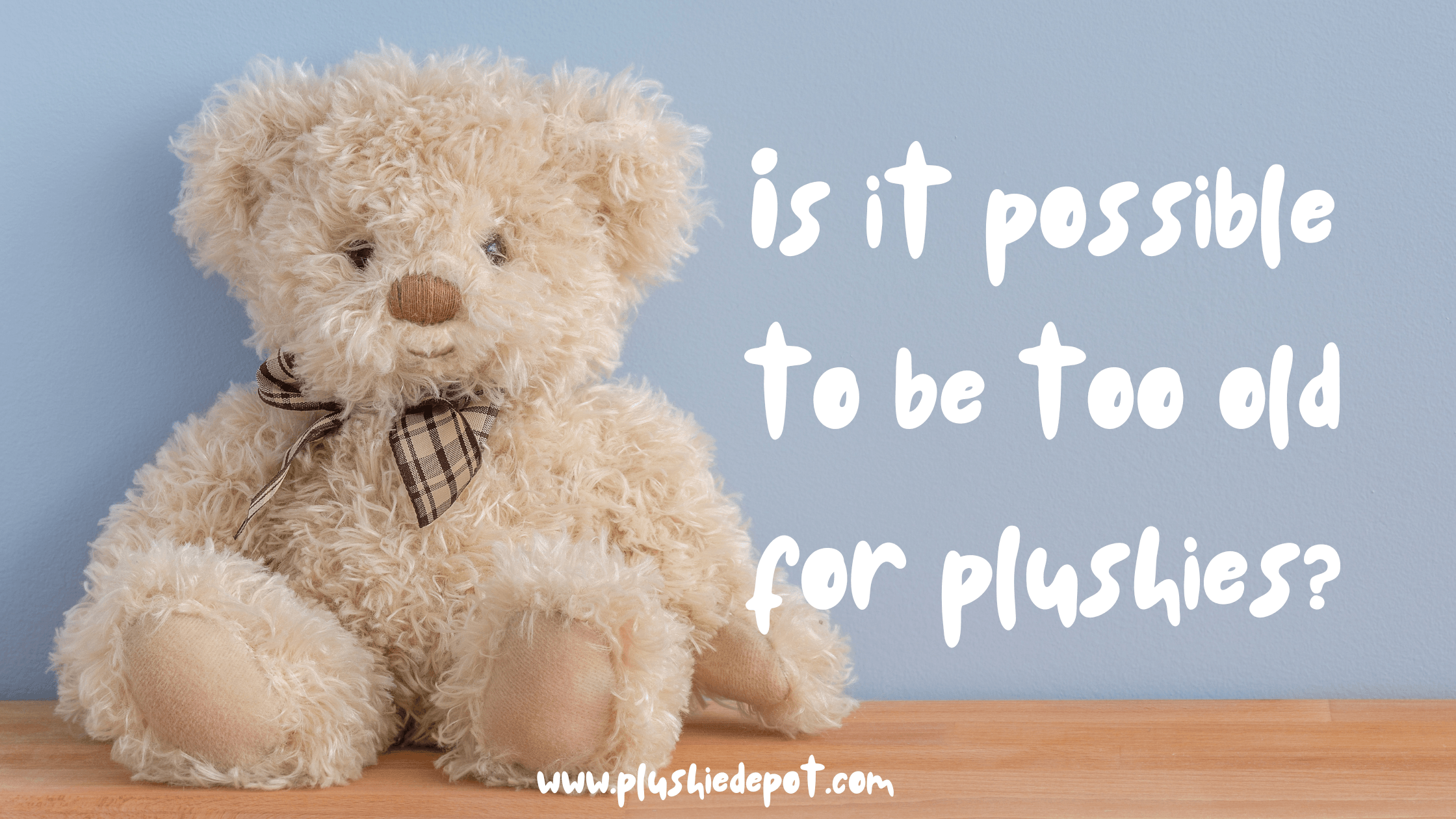 Is it possible to be too old for plushies? – Plushie Depot
