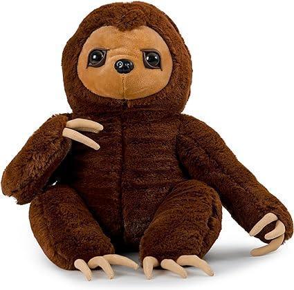 Sloth Plush Dark Brown Stuffed Animal 12" – Plushie Depot