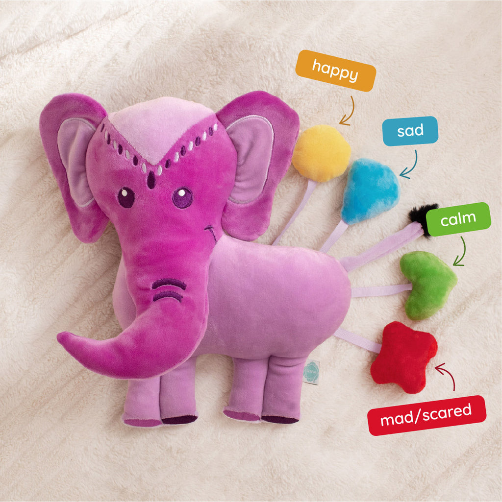 Violet Elephant SnuggleBuddies Emotions Plush – Plushie Depot