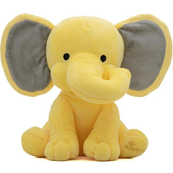 Yellow Elephant Stuffed Animal – Stuff Animal Plush Toy 9" – Plushie Depot